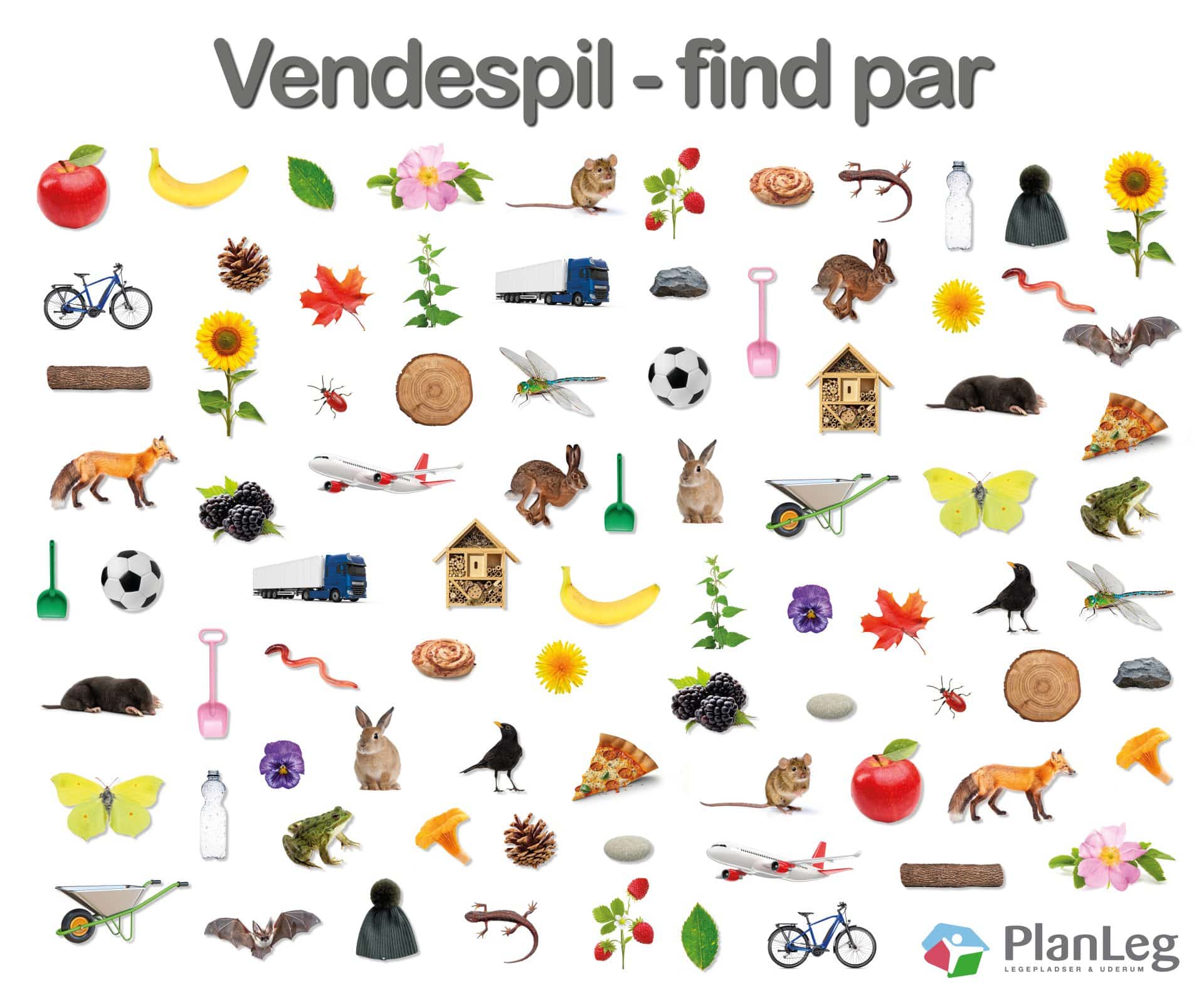 Læringstavle - Vendespil 120x100 cm | Alt til legepladsen | PlanLeg